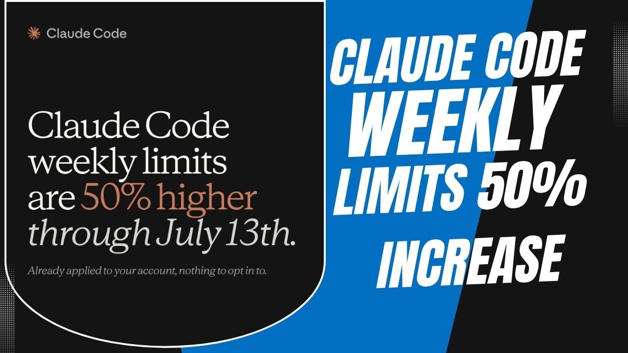 Claude Code Weekly Limits Just Got 50% Higher No Opt-In Required, Live ...